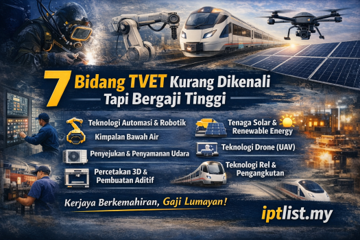 7 Bidang TVET Yang Kurang Dikenali Bergaji Tinggi